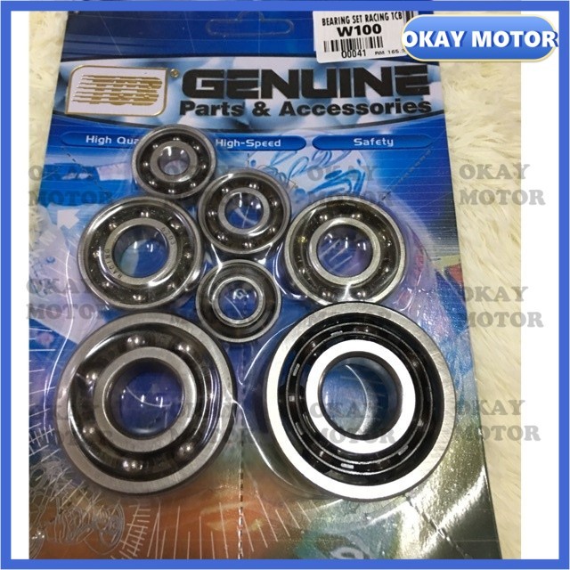 HONDA EX5 Dream Wave100 Motocycle Engine Gearbox & Crankshaft Bearings ...