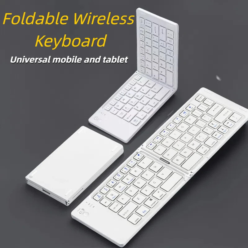 New Foldable Wireless Keyboard Slim Portable Bluetooth Keyboard ...