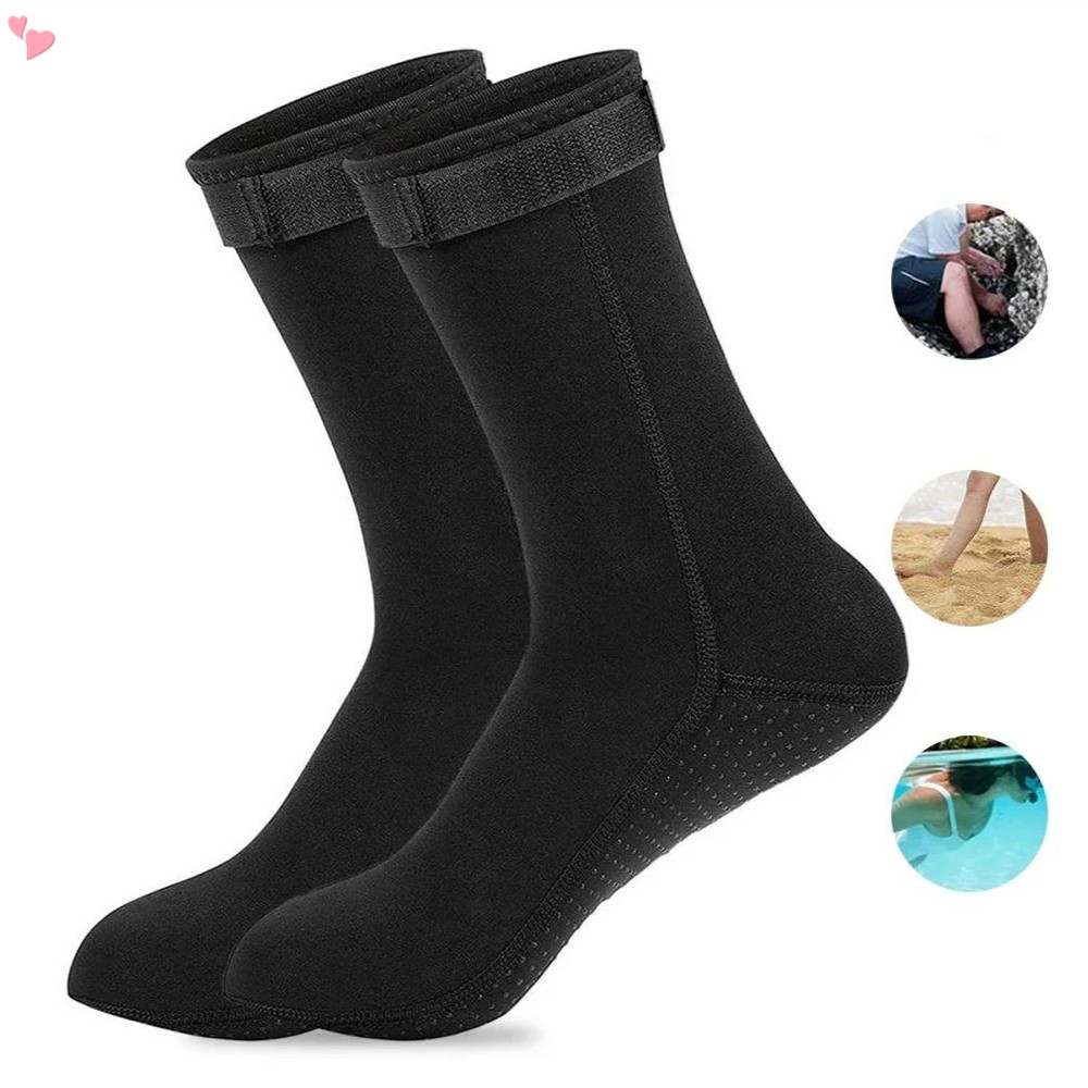 Wetsuit Socks 3mm Neoprene Diving Socks Thermal Anti-Slip Scuba Socks ...