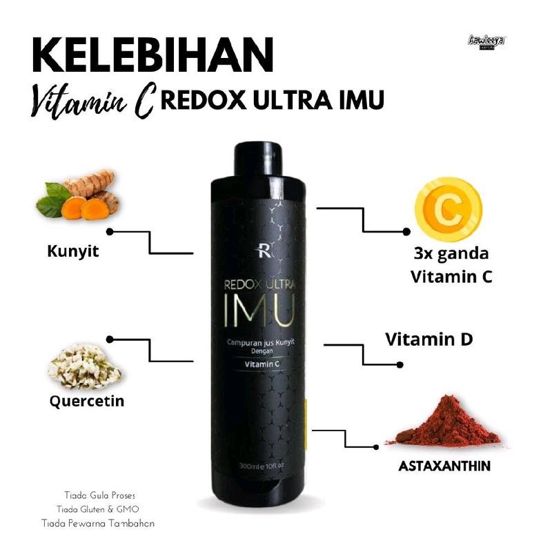 Redox Ultra IMU Minuman Juice Redox Ultra Kunyit 300ml Bebas Gula ...