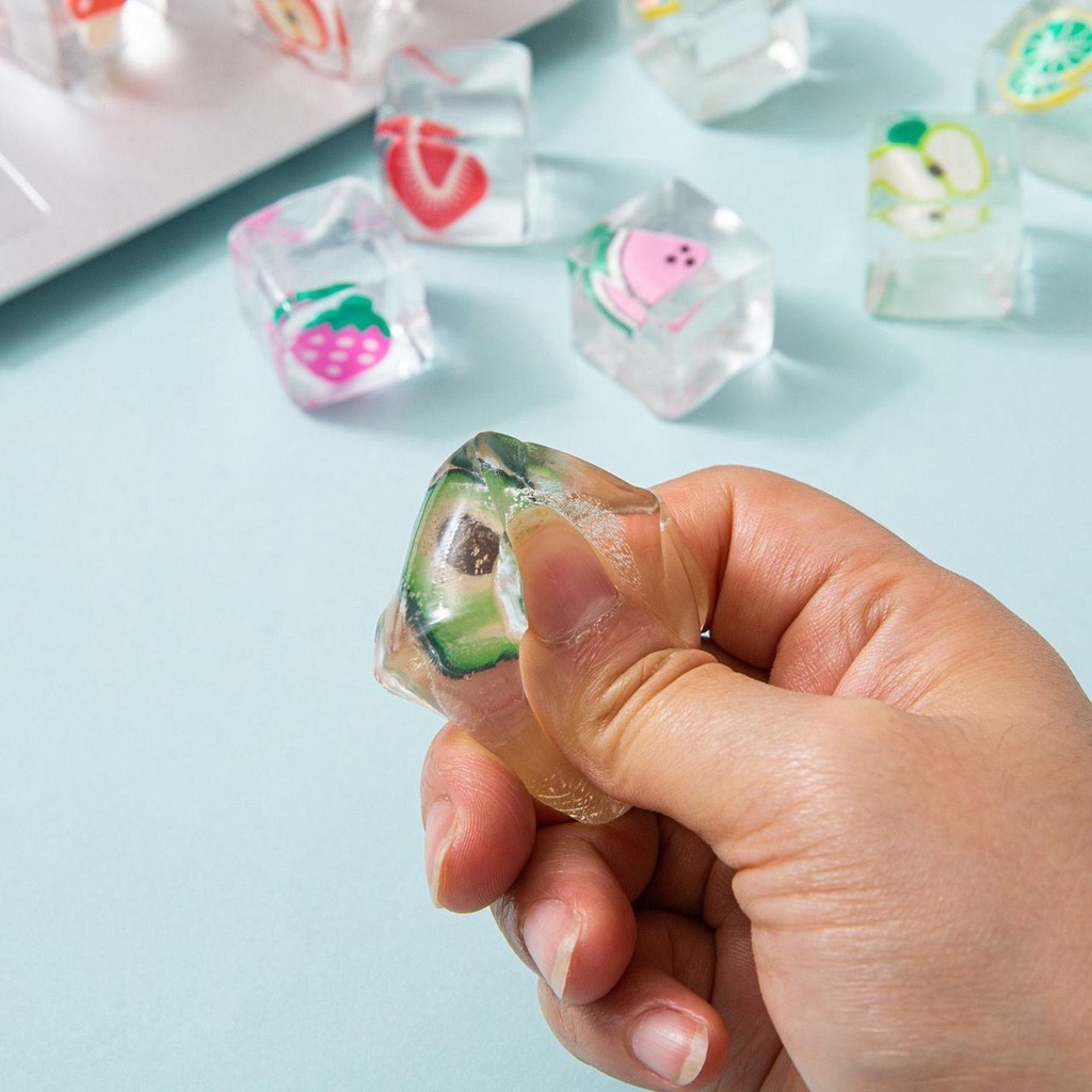 (CFC) TABA SQUISHY ICE CUBE mini ICE new cute anti-stress jelly toy ...