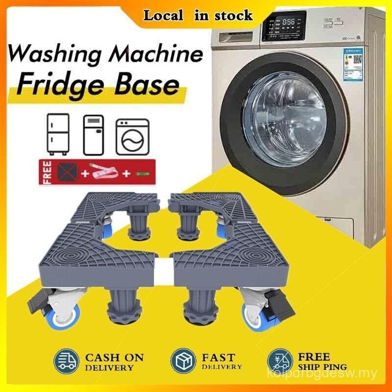 (Ready Stock) Max 500KG Washing Machine Stand Adjustable Stainless ...