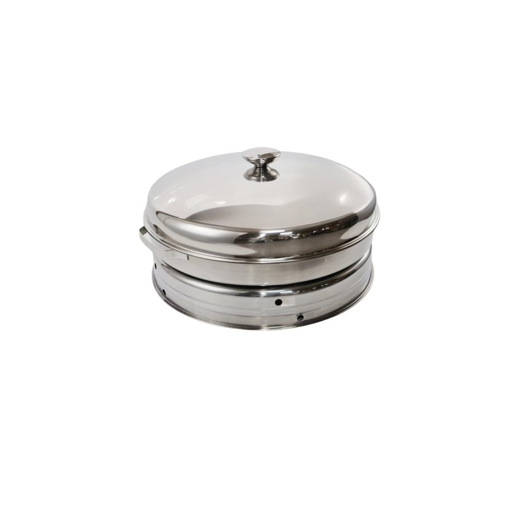 REVOLVING DOME SET S/STEEL / PORCELAIN / MELAMINE INSERT 53CM / SET ...