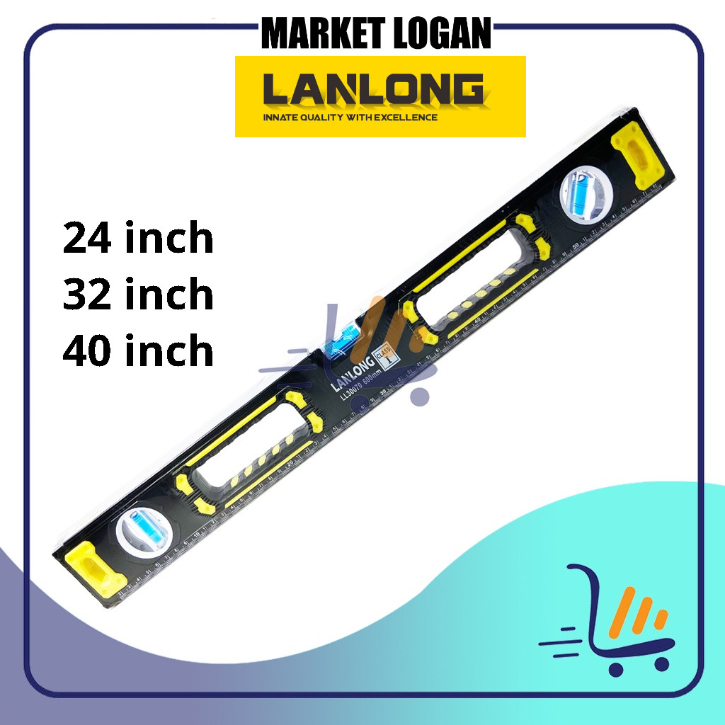 Lanlong High Precision Water Level Horizontal Vertical Ruler Spirit ...