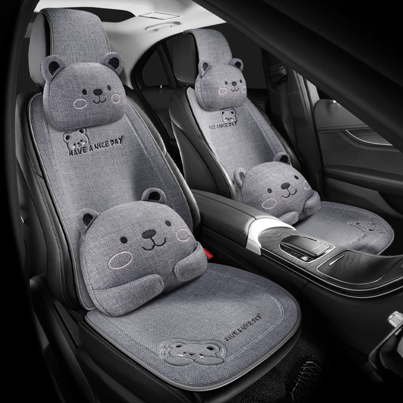 Goddess Cute Bear Car Seat Cover Cartoon Internet Celebrity Bear ...
