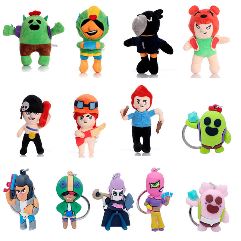 12cm Cartoon brawl stars Supercell Spike Plush Toy Cotton Pillow Dolls ...