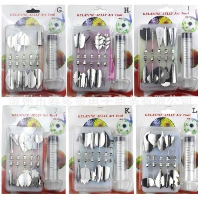 10PCS 3D Jelly Flower Jelly Art Tools Jelly Needles 3D果冻花工具裱花针 Jarum ...