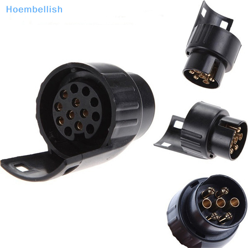 Hoe> 7 Pin To 13 Pin Mini Car Truck Trailer Connector Electric Adapter ...