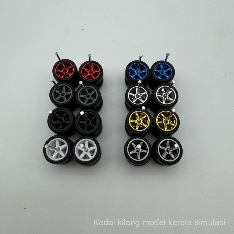 1:64 model kereta aloi, tayar roda yang diubah suai, penyaduran ...