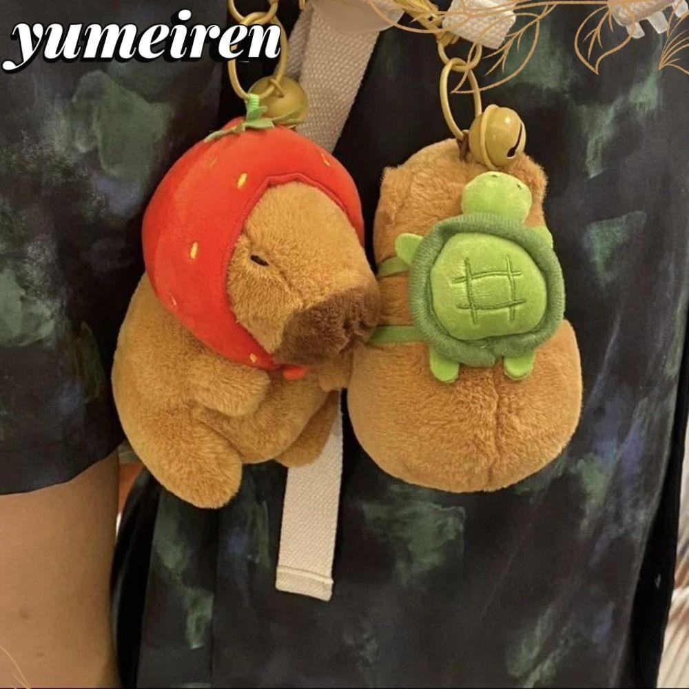 YUMEIREN Capybara Plush Keychain, Soft Doll Plush Gift Guinea Pig ...