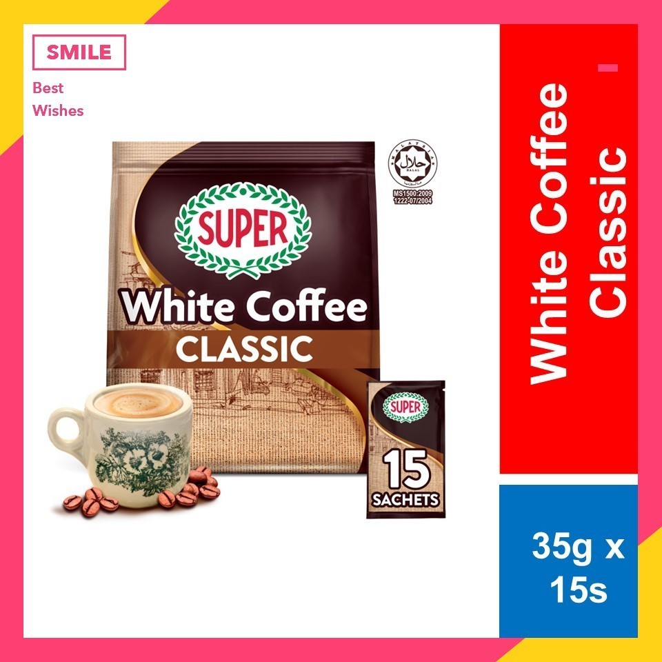 SUPER Instant 3 In 1 Classic White Coffee (35g x 15's) | Shopee Malaysia