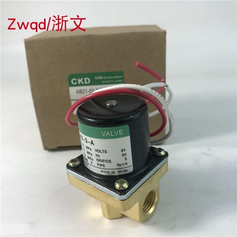 Solenoid Valve AB21-02-2A/3/5A/-AC220V-DC24V CKD AB21-02-3A-DC24V ...