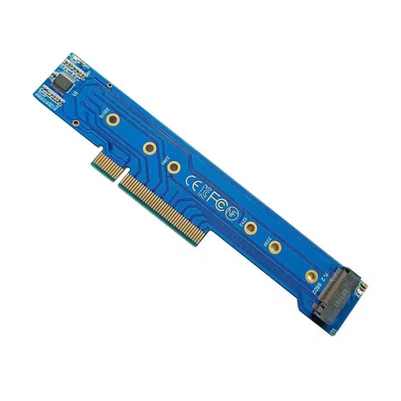 Kellnny PCIe x8 Adapter Card PCIe 3 0 4 0x8 for 1U Chassis to 2 NVMe M ...