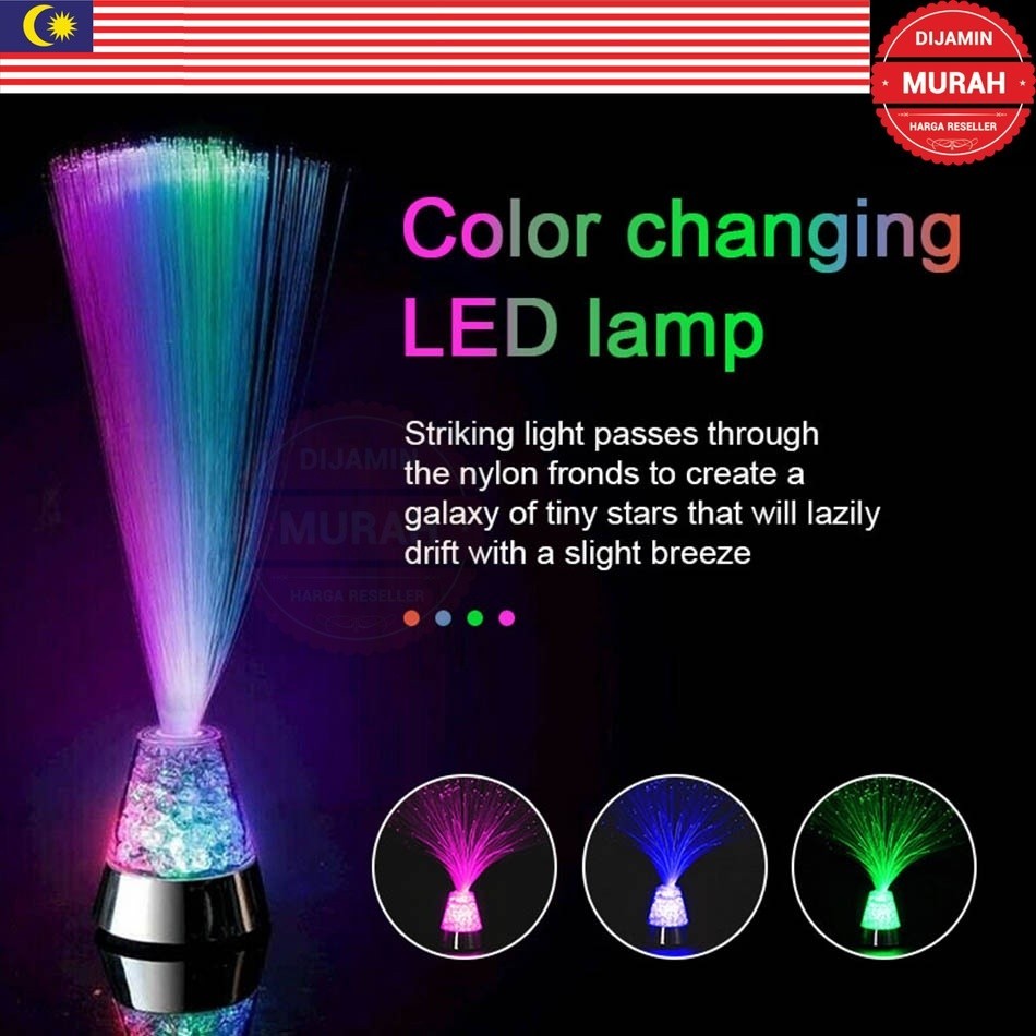 MP Automatic Color Changing Fiber Optic LED Light / Battery Powered ...