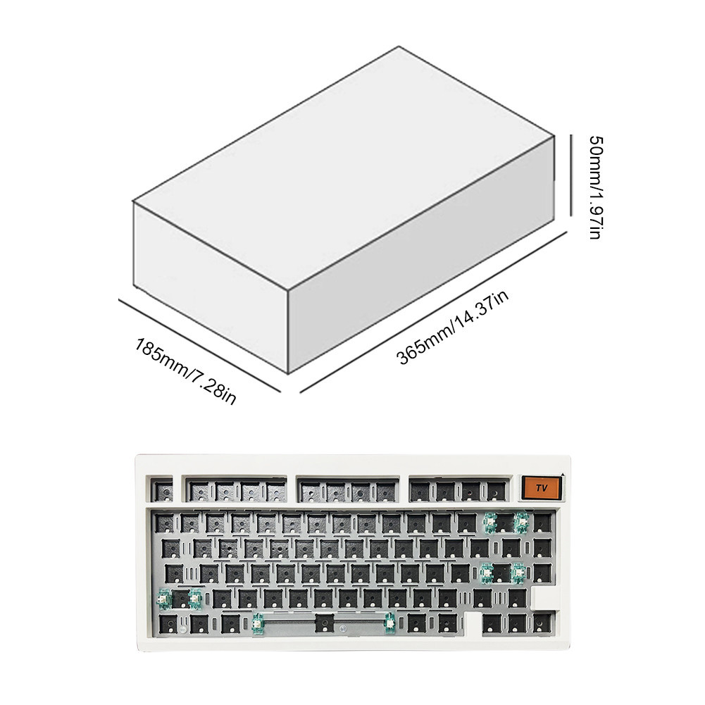 FE# GMK81 RGB Mechanical Keyboard Kit Wired Keyboard 81 Keys Keyboard ...