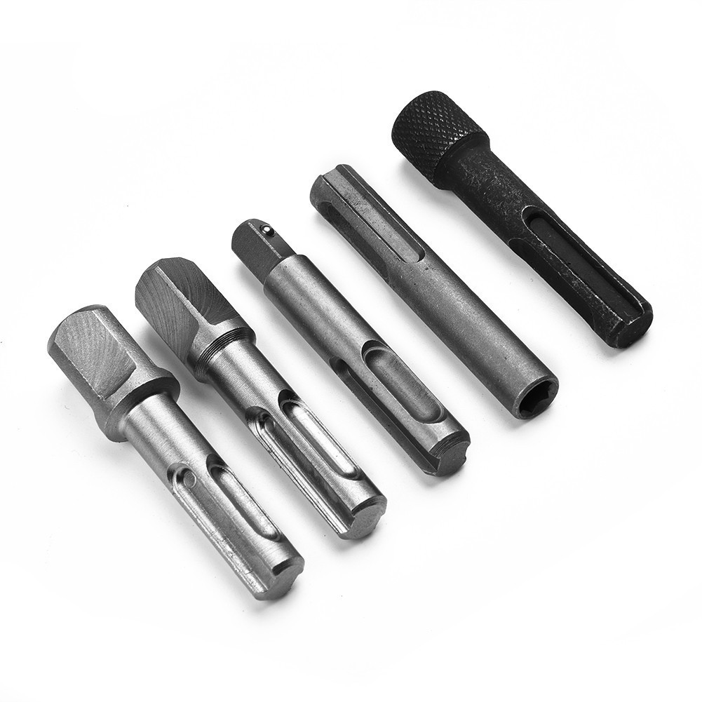 【Hot】5pcs 1/4" 3/8" 1/2" SDS Plus Socket Driver Drill Bit Hex Shank ...