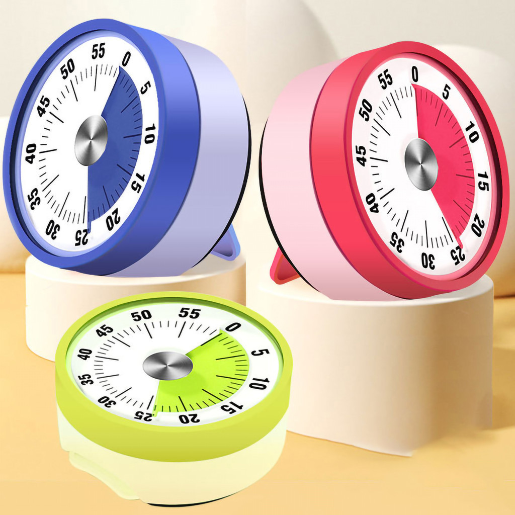 Stainless Steel Visual Timer Mechanical Kitchen Timer 60-Minutes Alarm ...