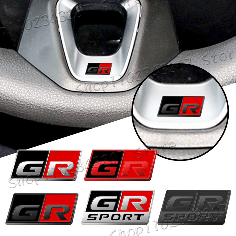 3D Logo GR Sport Steering Wheel Badge Car Emblem For Toyota 86 CHR RAV4 ...
