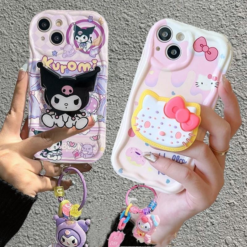 Sanrio Kuromi Hello Kitty Bracket Casing With 3D Pendant Casing For ...