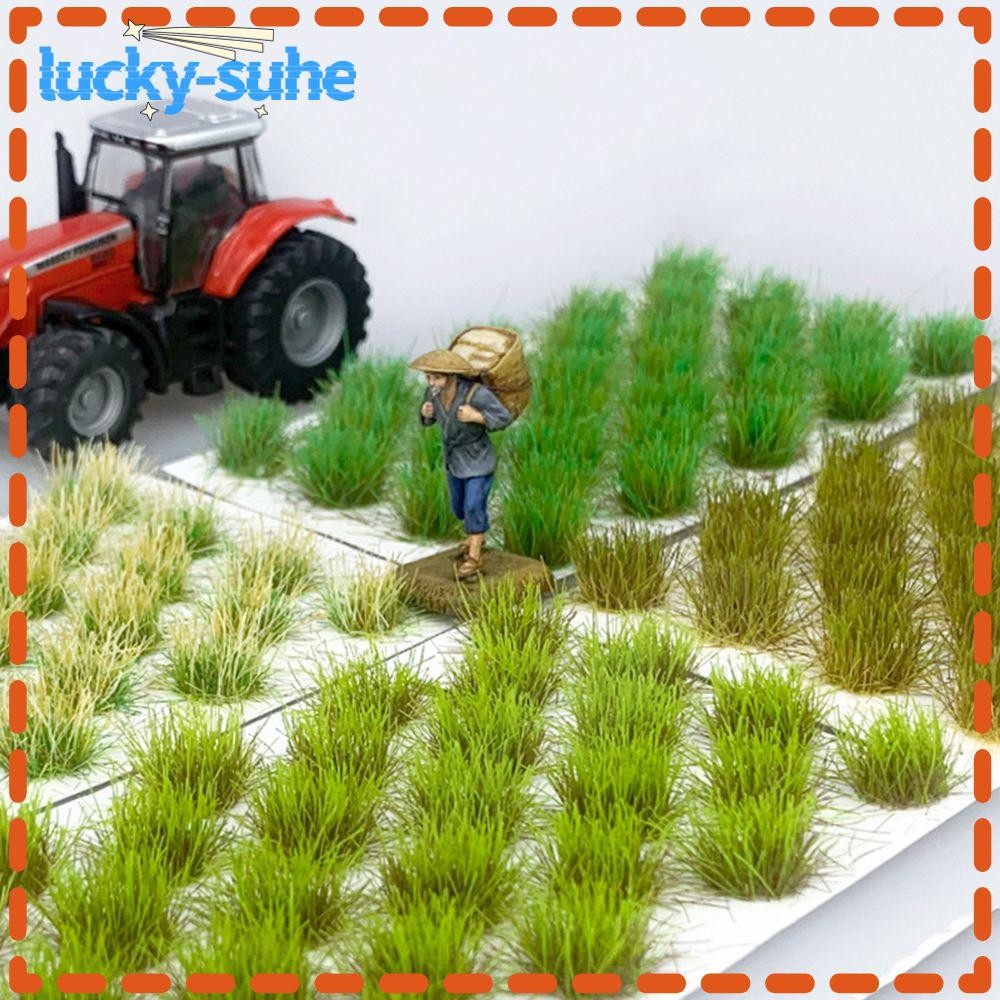 LUCKY-SUHE Grass Tuft Miniatures DIY Simulation Turf Railroad Scenery ...