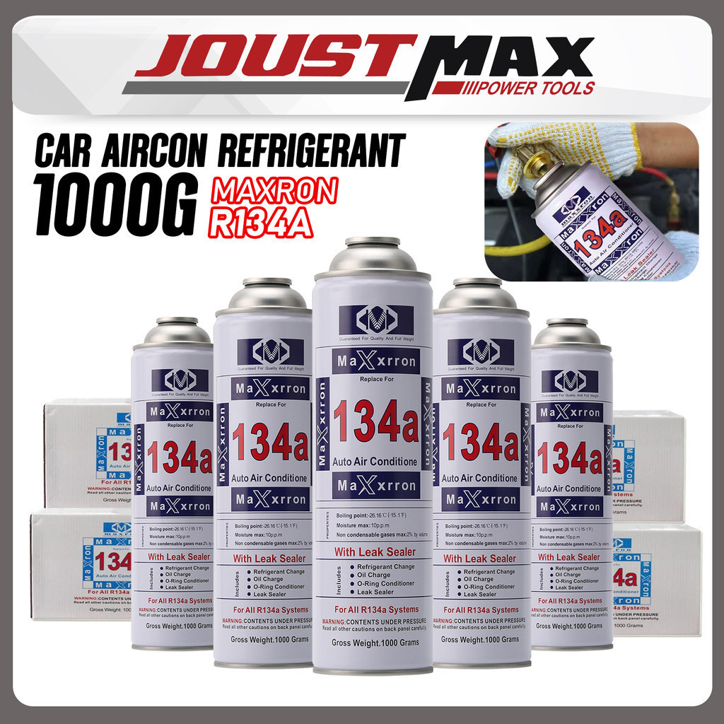 1000g MAXRON R-134A Car Air Conditioning Refrigerant Aircond Kereta ...