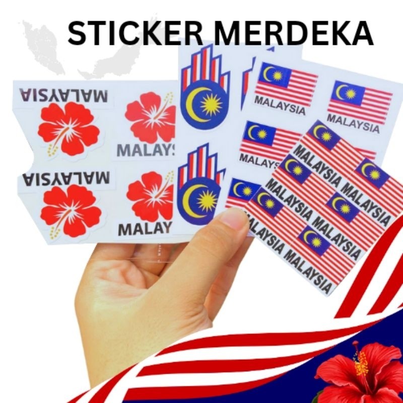 Sticker Label MERDEKA / Stiker Merdeka / Stiker Kemerdekaan /Sticker ...