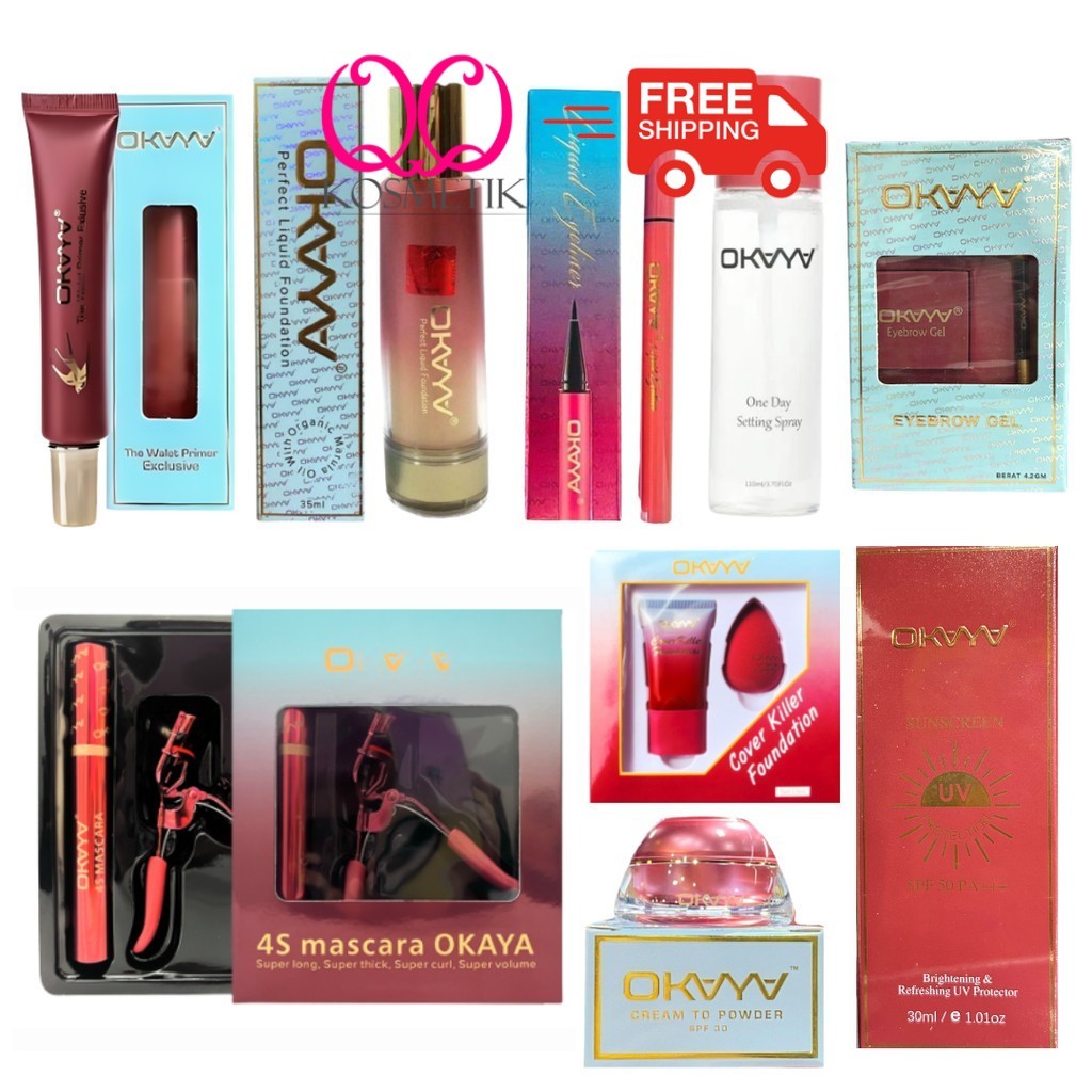 OKAYA All Item Foundation Cover Killer Sunscreen Primer Mascara Setting ...