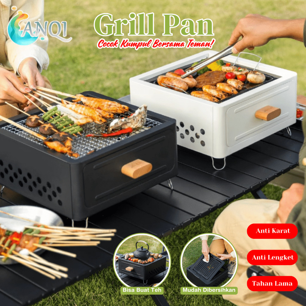 Anqi SHOP Mini Charcoal Grill/Aesthetic Portable Charcoal Grill For ...