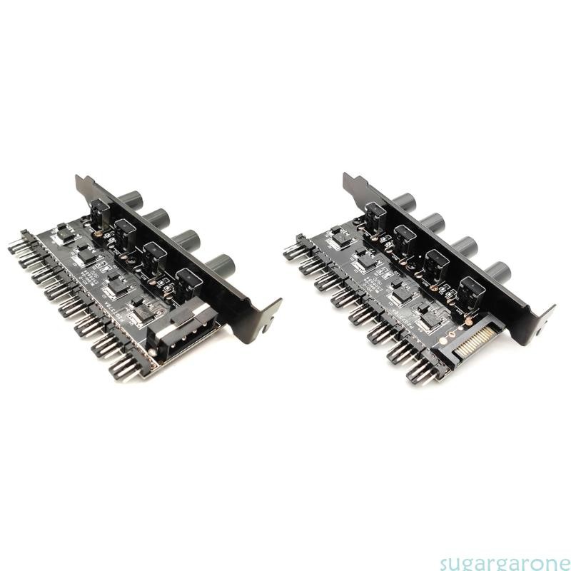 Sugar Chassis Fan Hub CPU Cooling 8 Port 12V to Fan-Header w 4 Pin PWM ...
