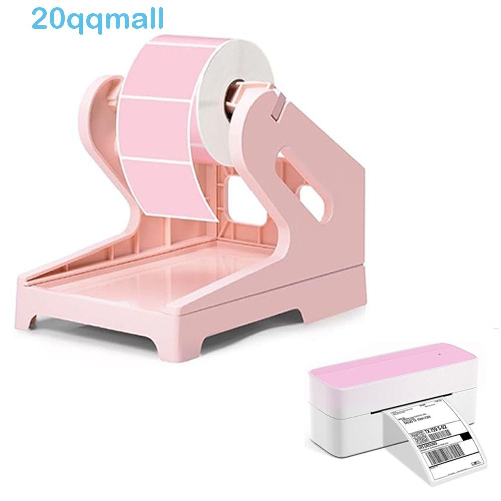 QQMALL Thermal Label Holder, Durable External Universal Fan-Fold Labels ...