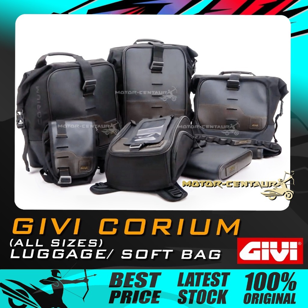 BEG GIVI CORIUM SOFT LUGGAGE RUCKSACK MAGNETIC TANKBAG LEG BAG SADDLE ...