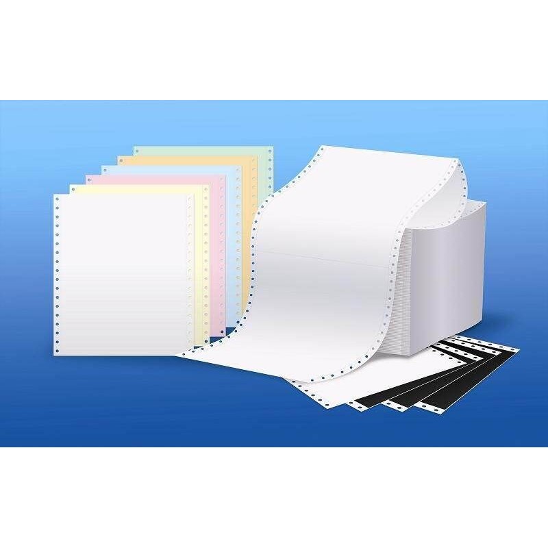 A4 9.5 x 11inch NCR Computer Form Plain White Dot Matrix Printer Paper ...