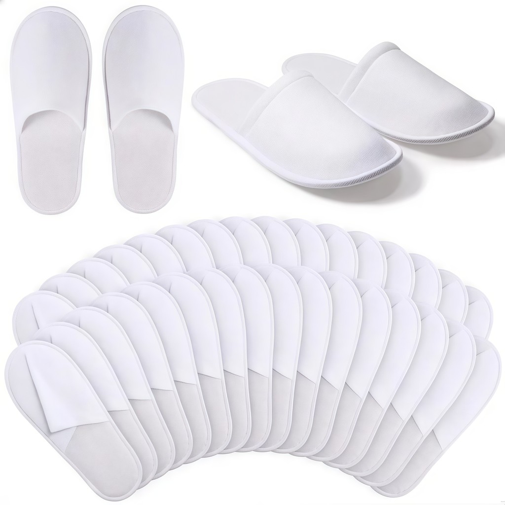 Spa Disposable Slippers Toe Towelling Hotel Guest Travel Unisex Shoe ...
