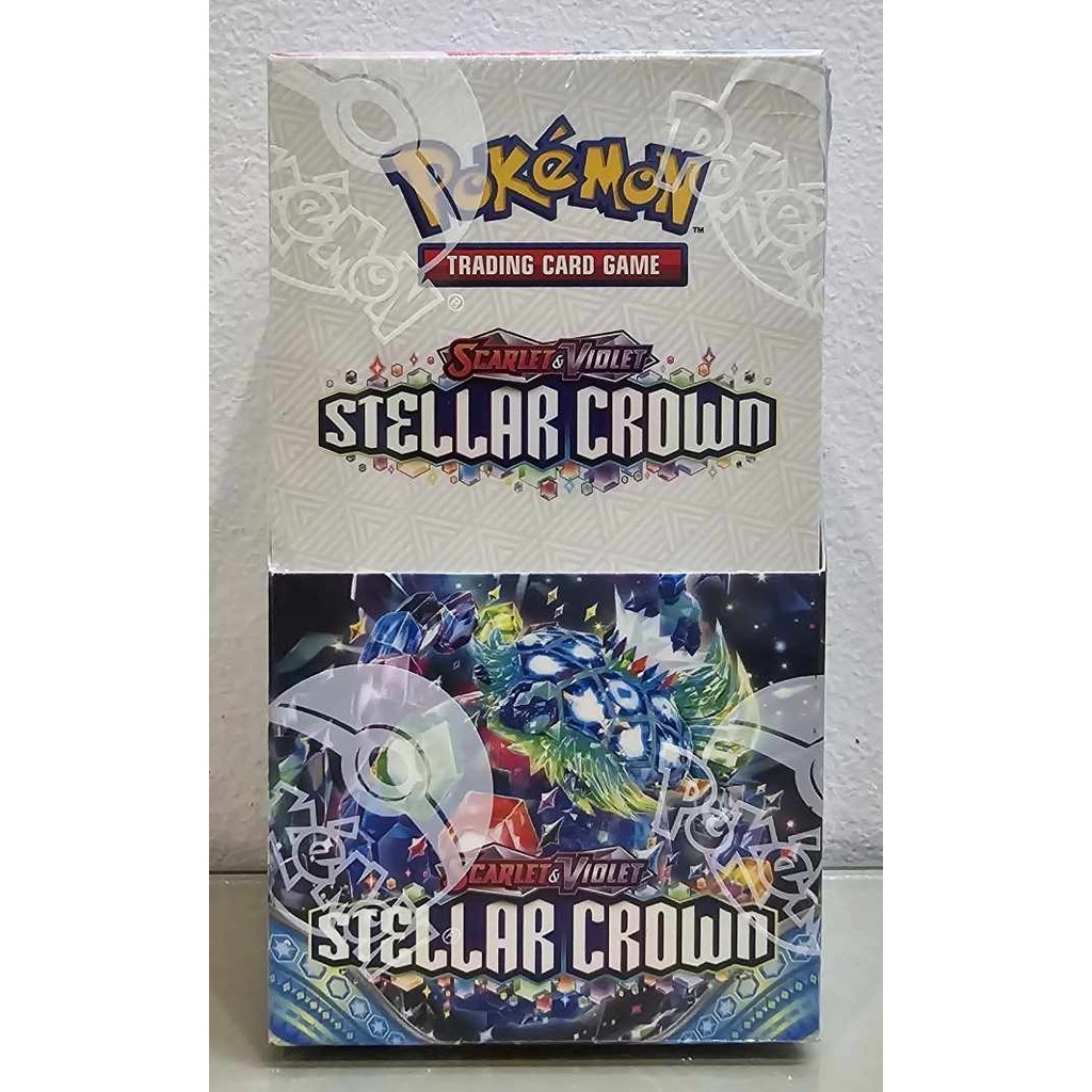 Pokemon TCG Scarlet & Violet Stellar Crown HALF Booster Box (18 Packs ...