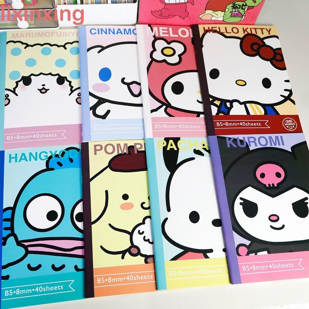 LIXINXING Kawaii B5 Notebooks, Cartoon Kuromi My Melody B5 Writing ...