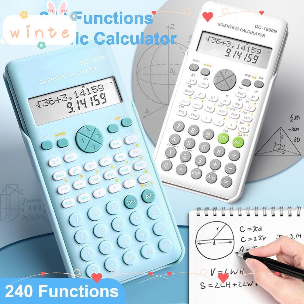 WINTE Function Calculator, 2-Line 10-Digital Multifunction Engineering ...