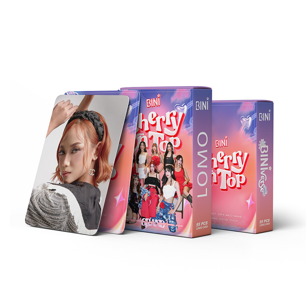 30-124pcs BINI Jollibee Photocard I Feel Good PANTROPIKO CHERRY ON TOP Laser Hologram Lomo Cards ...