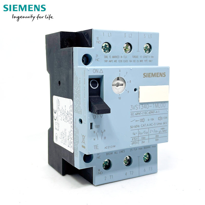 Siemens Motor Protection Circuit Breaker 3VS1340 Motor Starter Three ...