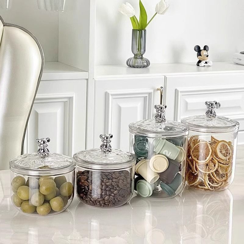 Sealed tank Sealed coffee bean snack candy storage tank Transparent ...