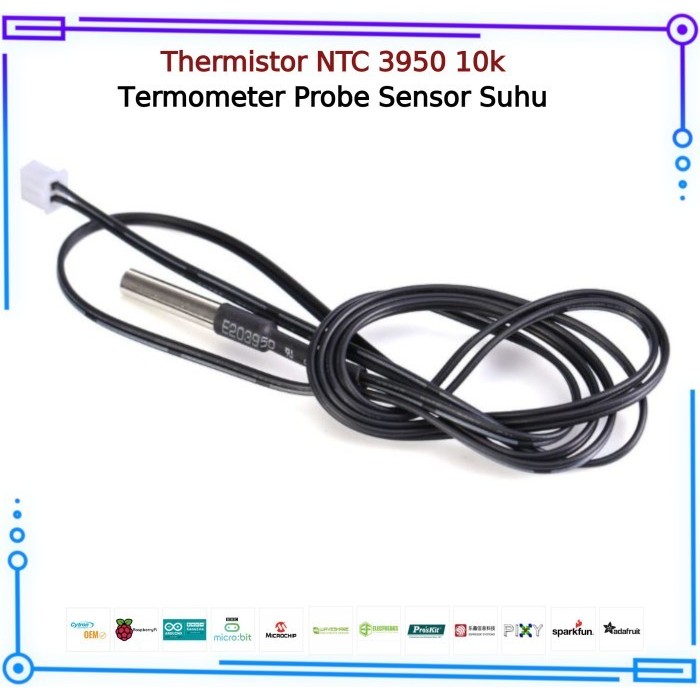 Or99 Thermistor Ntc 3950 10k 1m 2 meters temperature sensor probe ...