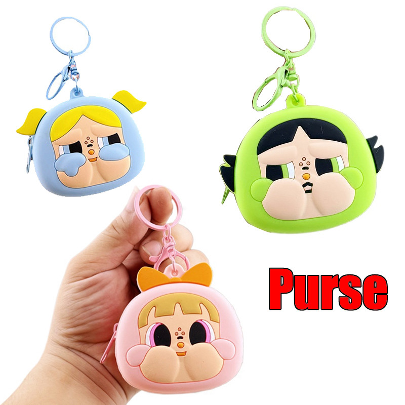 POPMART Crybaby Powerpuff Girls Purse Keychain Blossom Buttercup ...