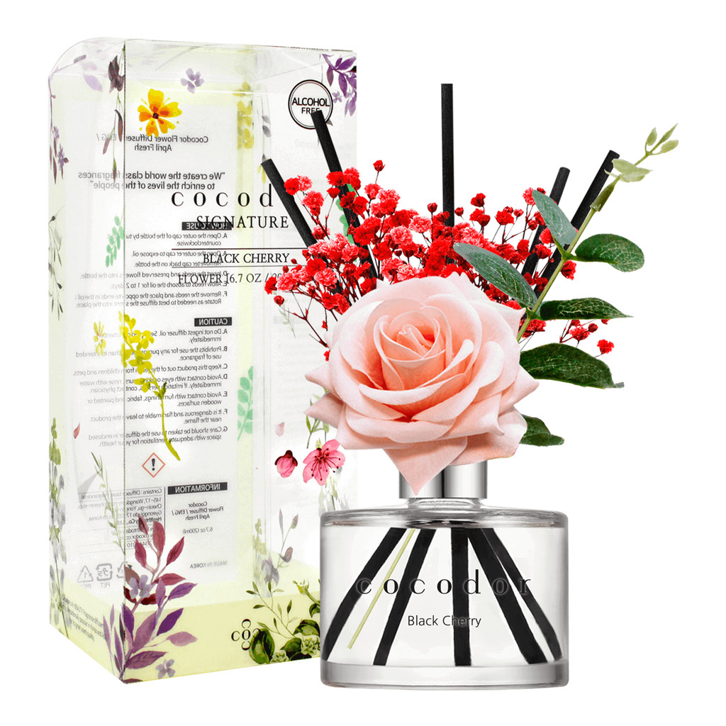 Cocodor Rose Flower Diffuser 200ml - 4 Flavors | Korea Home Deco Scent Perfume Aroma Glass ...