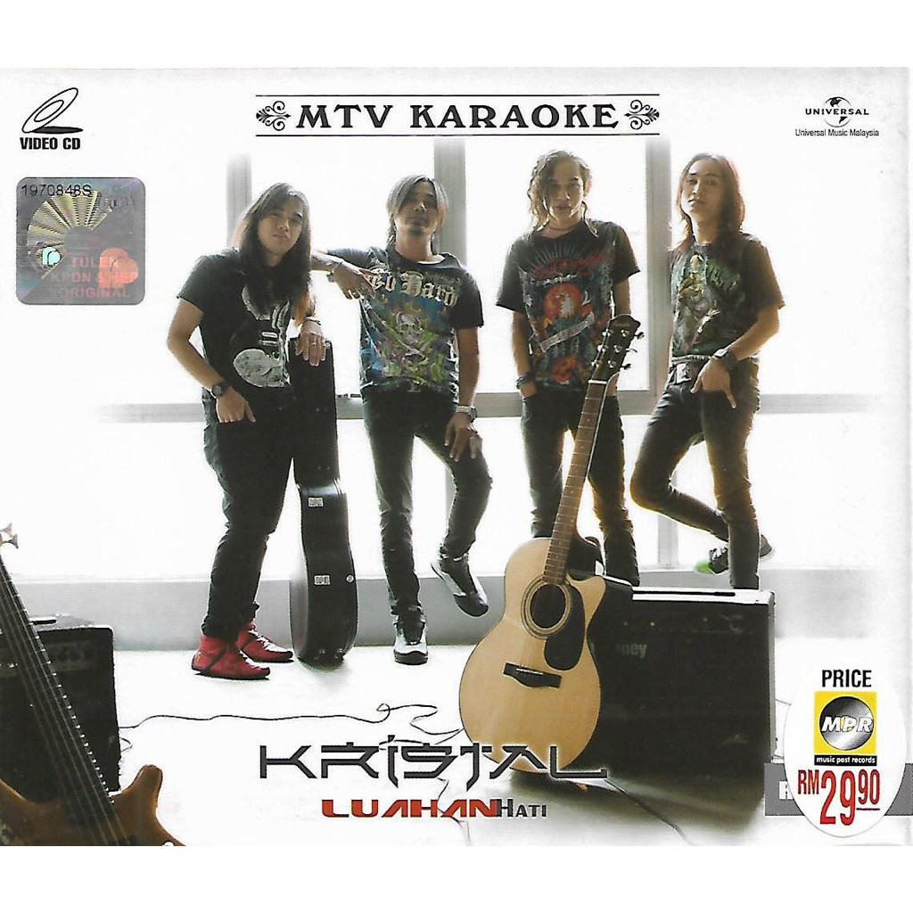 Kristal Luahan Hati MTV VCD Karaoke Lagu Rock Melayu Original New And ...