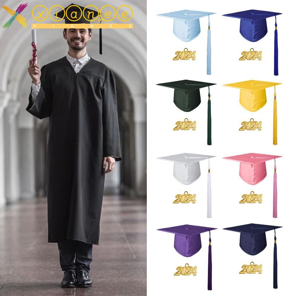 XIANEE Mortarboard Cap, University Congrats Grad Graduation Hat, Unisex ...