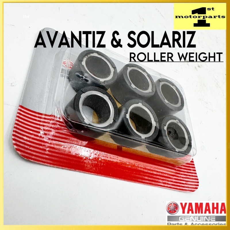 [100% ORI YAMAHA] AVANTIZ SOLARIZ CVT FRONT PULLEY WEIGHT ROLLER SET BUSH 2SX WE763 ORIGINAL ...