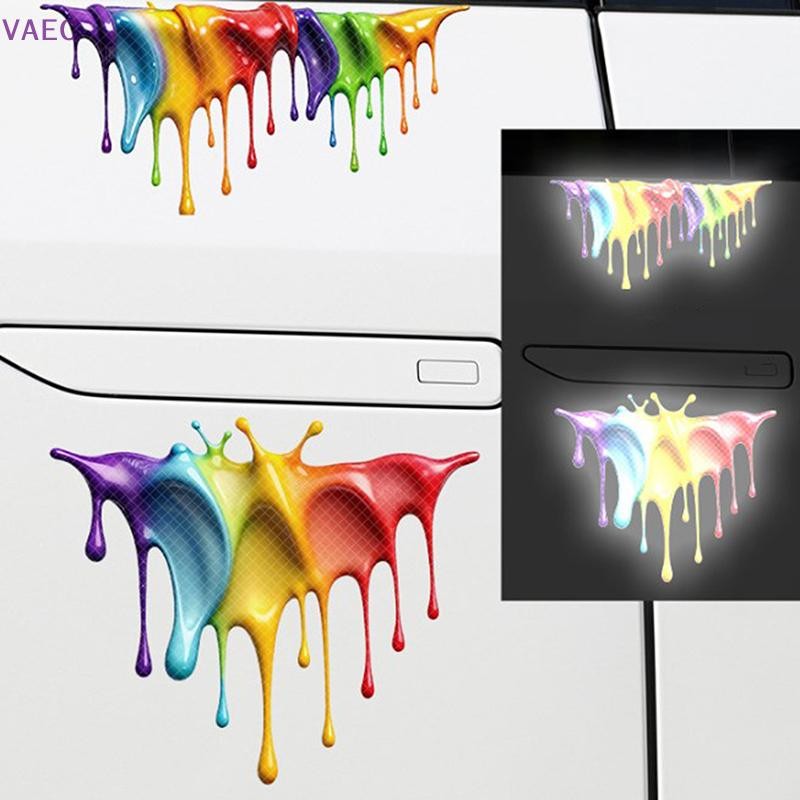 VAEC Car Interior Stickers With Dopamine Coloured Fluid Paint Vinyl ...