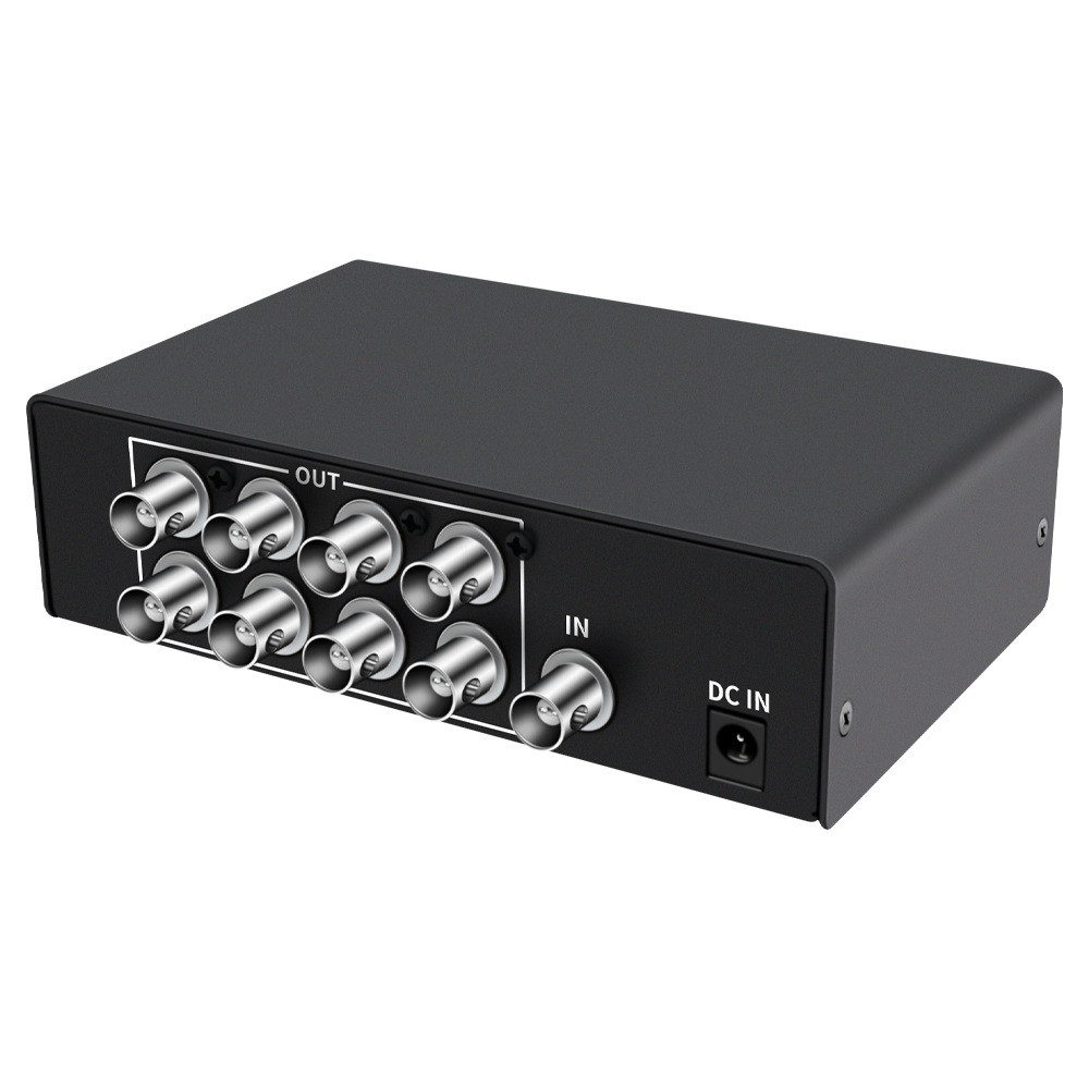 1x8 BNC Composite Video Distribution Amplifier 1 in 8 out BNC Splitter HD Video Distributor 350M ...