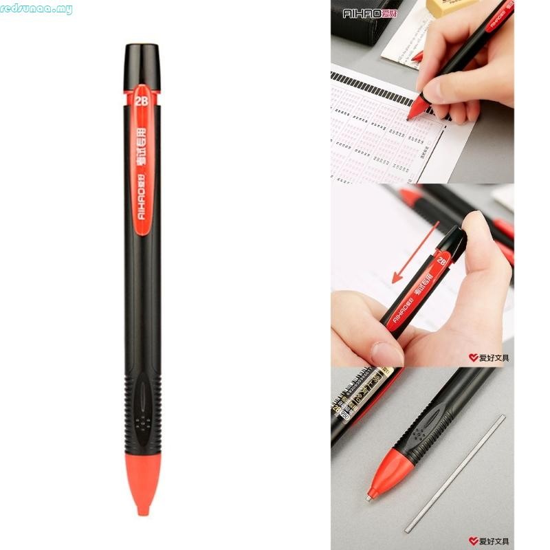 redsunaa Mechanical Pencil Drawing Thick Flat Head Mechanical Pencil ...