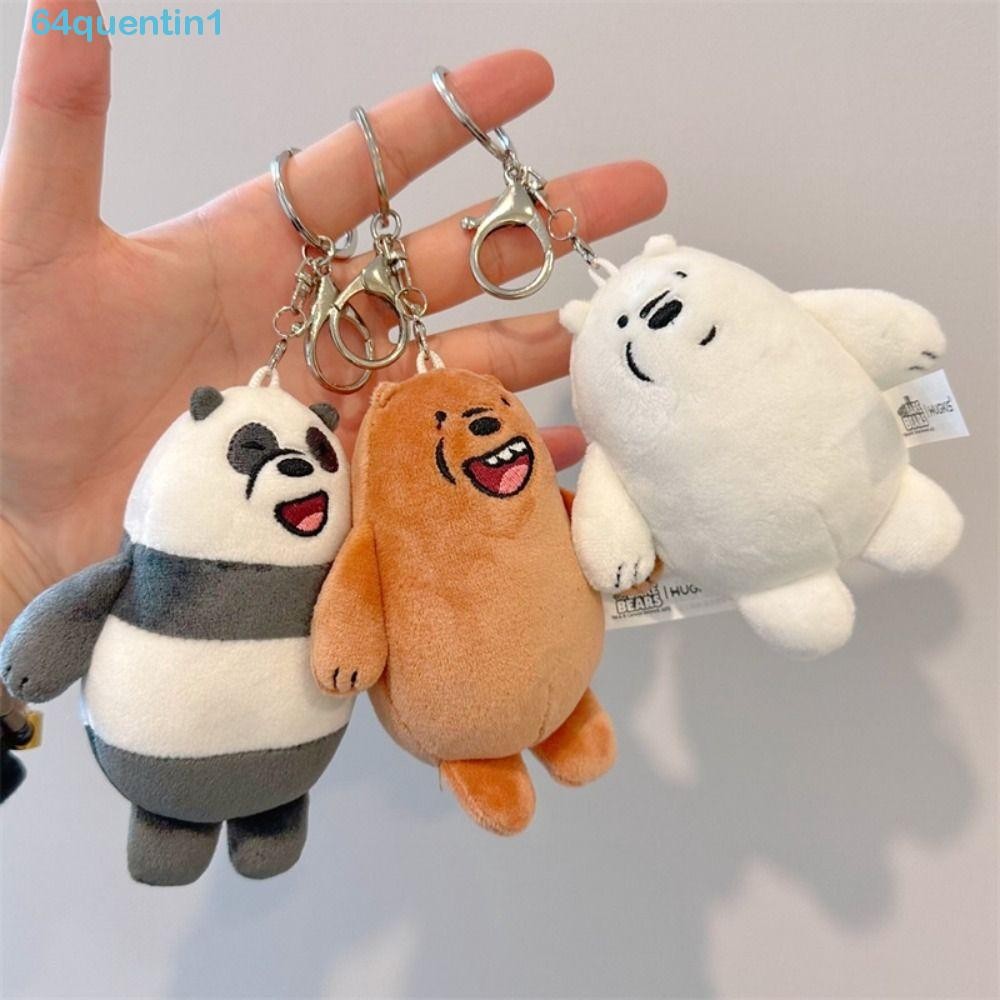 QUENTIN1 Ice Bear Keychain, Stuffed Dolls Plushies Figures We Bare ...