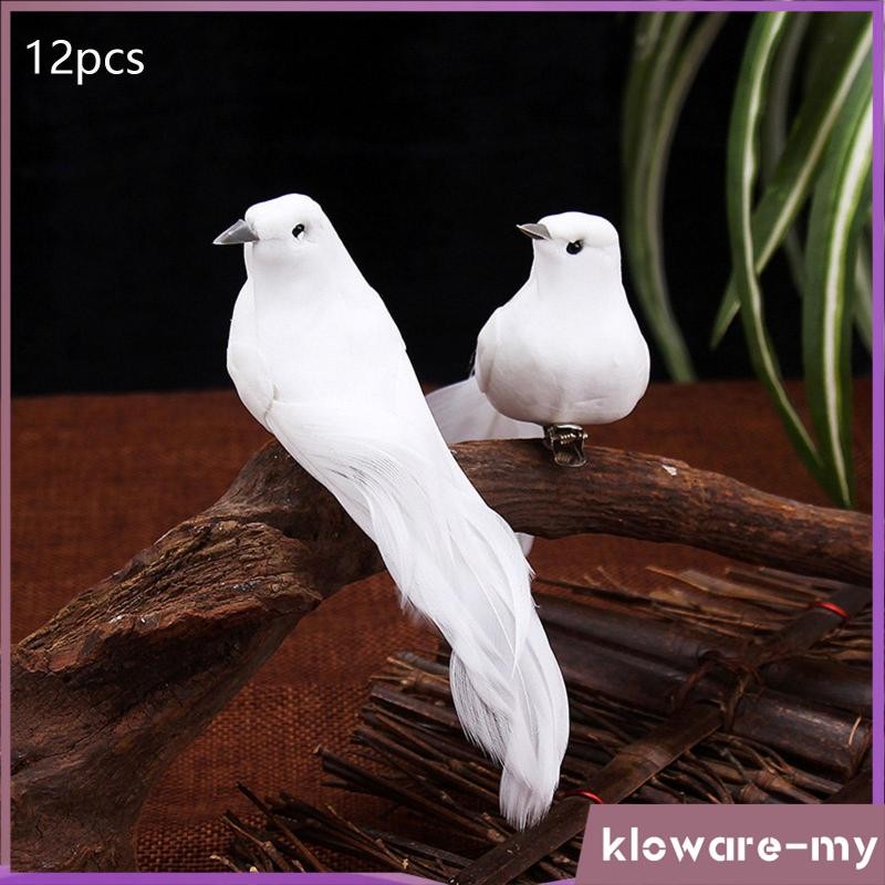 [KlowareMY] 12Pcs Christmas Simulation Foam Pigeon Model Artificial ...